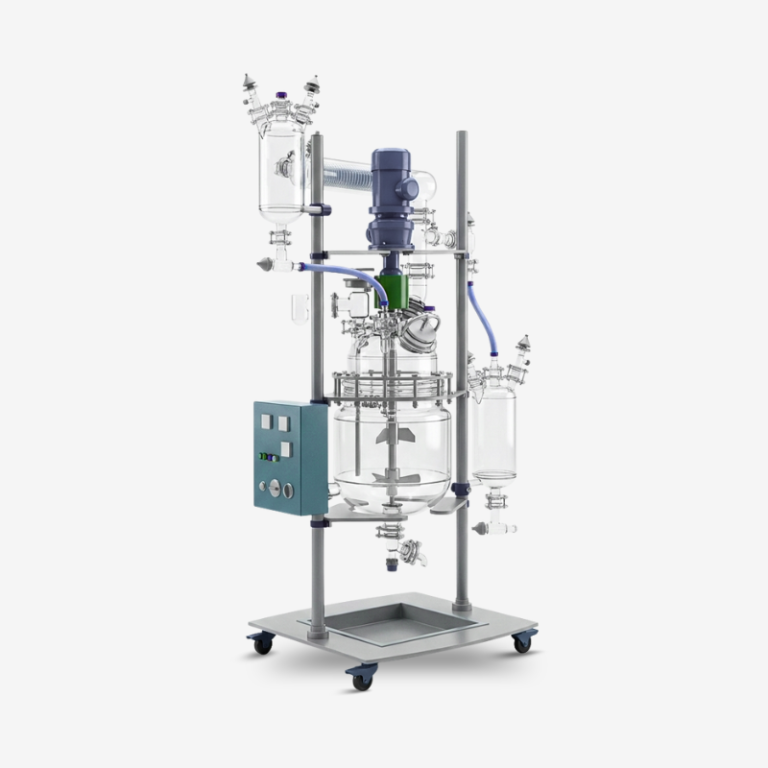 Advanced Glass Jacketed Reactor with Pilot Horizontal Condenser - Goel ...
